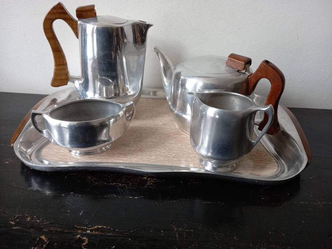 Mid Century Picquot Ware Tea-coffee Set Complete With - Etsy