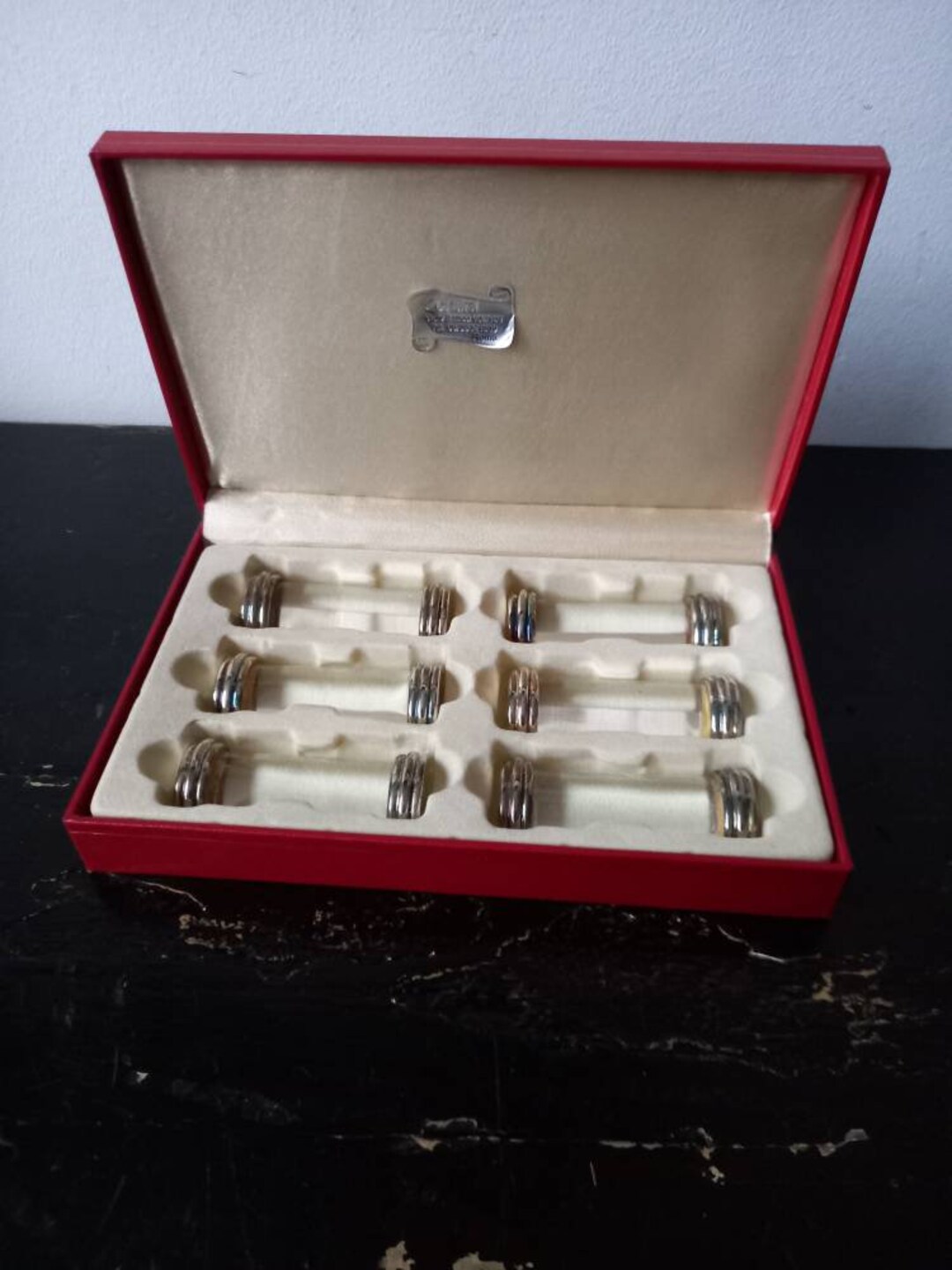 Marvellous Mid Century Modern Italian Lucite&silver Plated Knife Rests ...