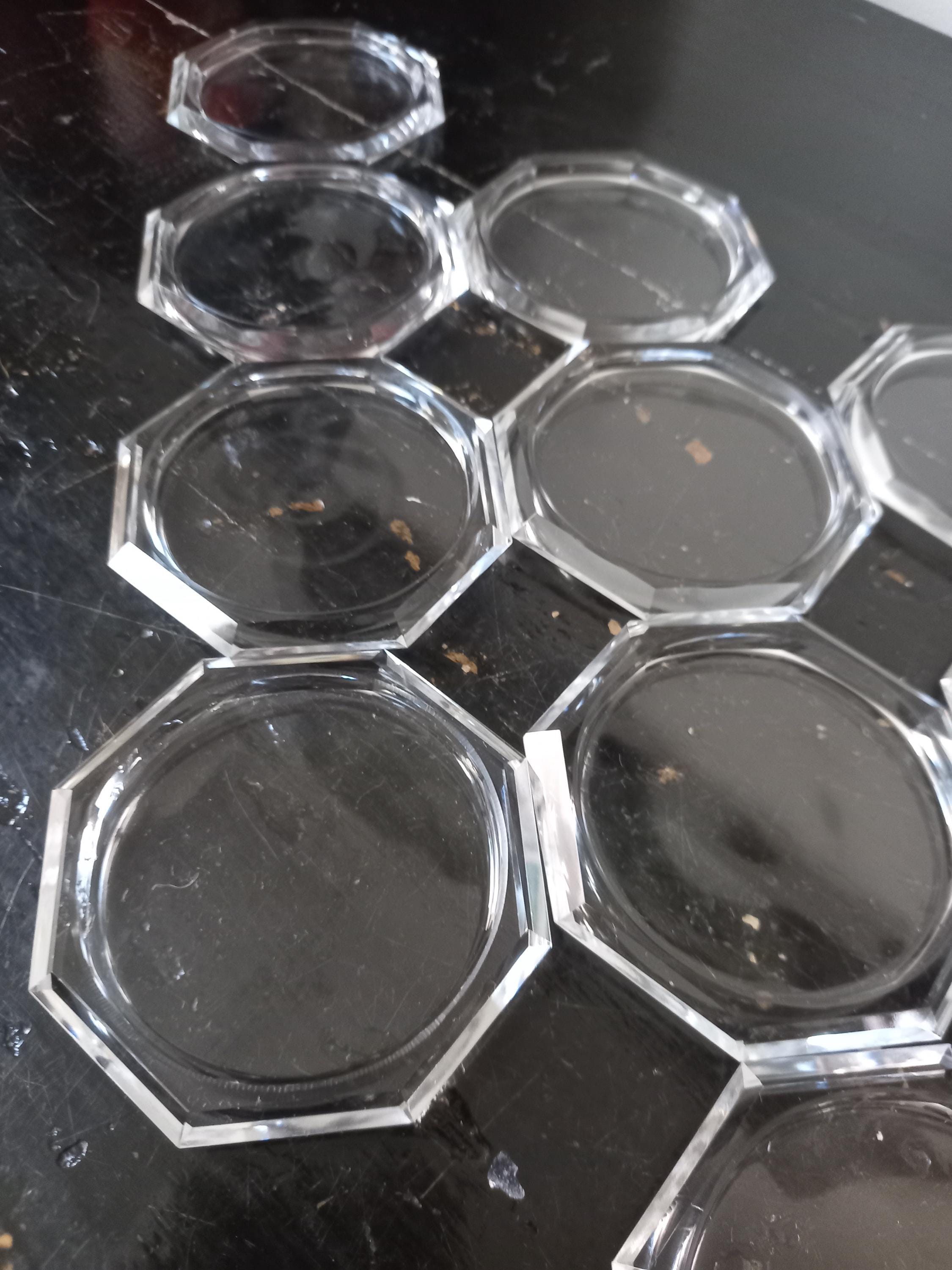 Lovely Mid Century Art Deco Dutch Design Cut Crystal Clear Glass ...