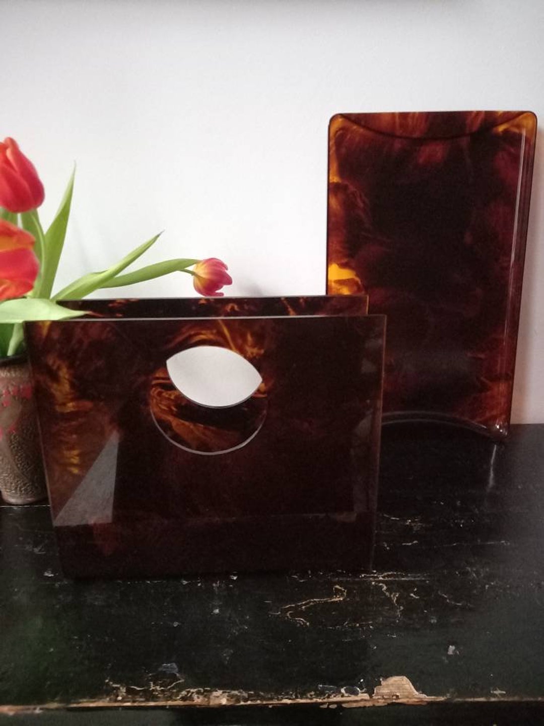 Fabulous Mid Century Faux Tortoiseshell Christian Dior Home - Etsy