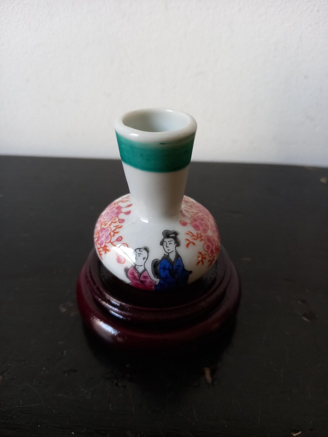 Very Cute Vintage Japanese Mini Vase,porcelain,collectable,hand Painted ...