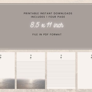 Printable Stationery Tropical Palm Tree Beach 8.5x11 Inch - Etsy