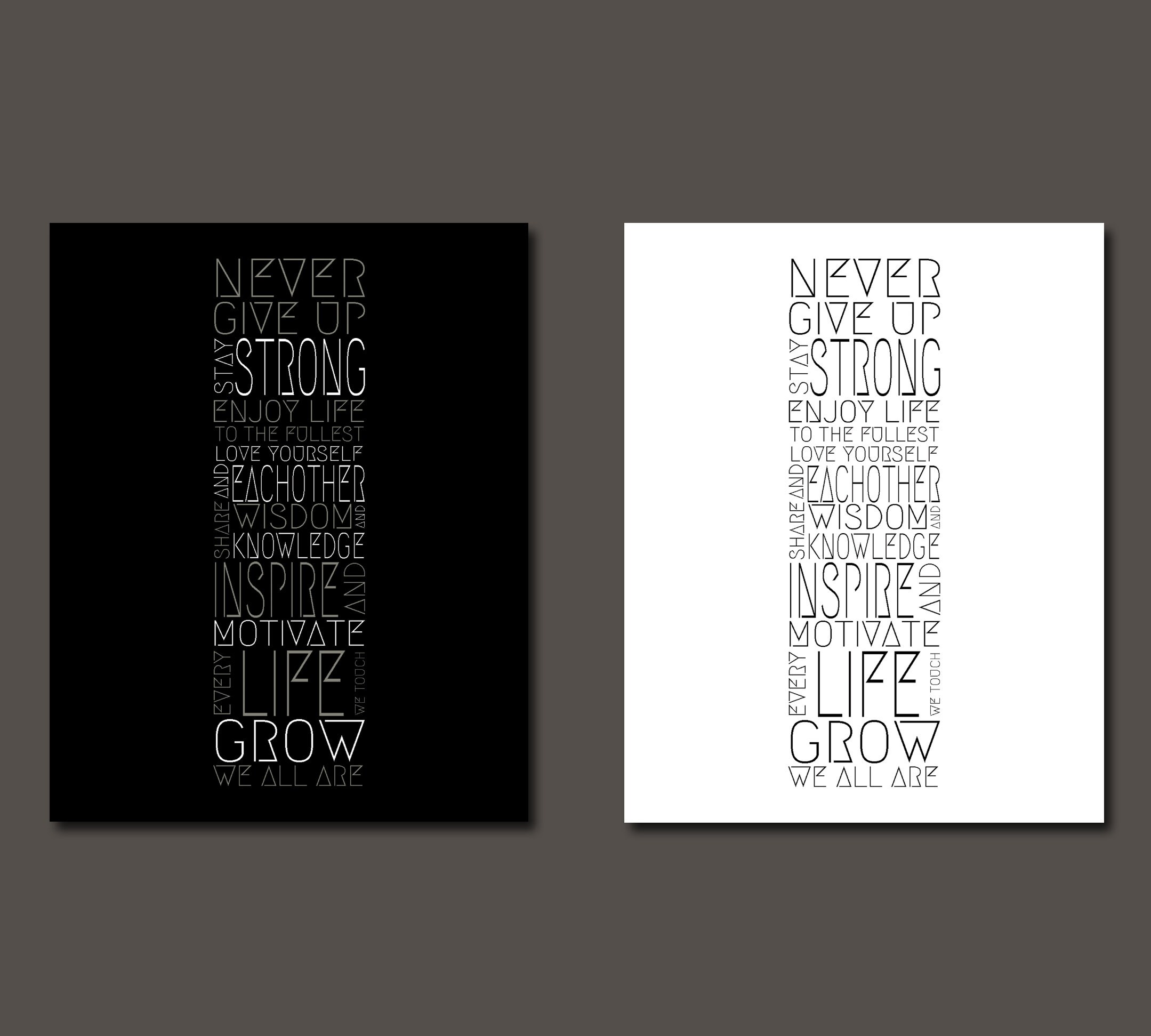 Motivational Words of Wisdom Printables "never Give Up" Poem 8"x10", 11 ...