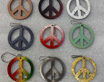 Metal Peace Sign - Etsy