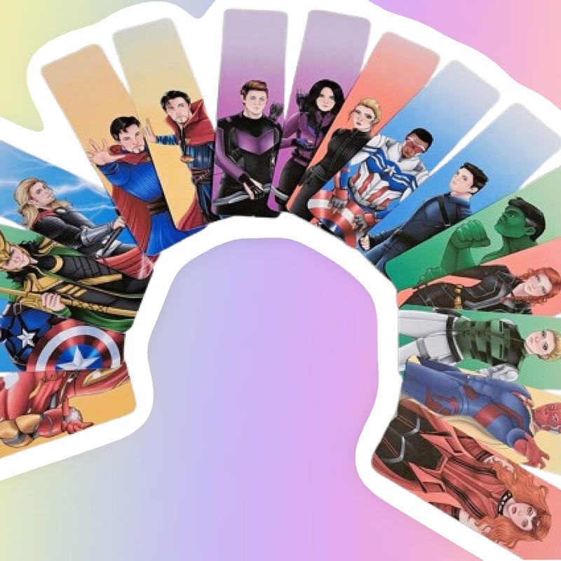 Avengers Bookmark - Etsy