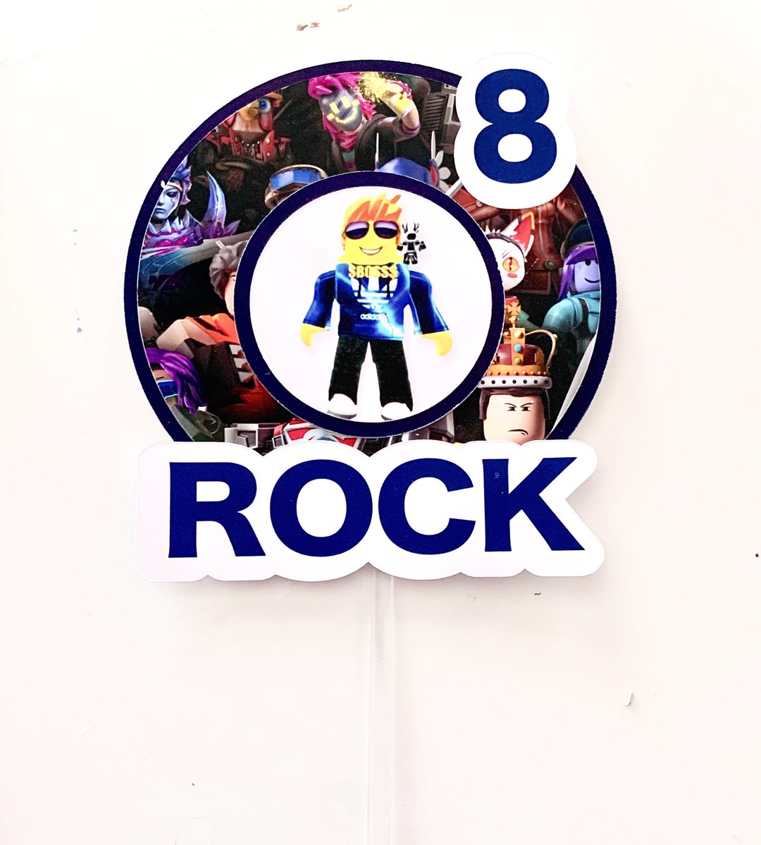 Roblox Custom Cake Topper,avatar Roblox Character,roblox Cupcake ...