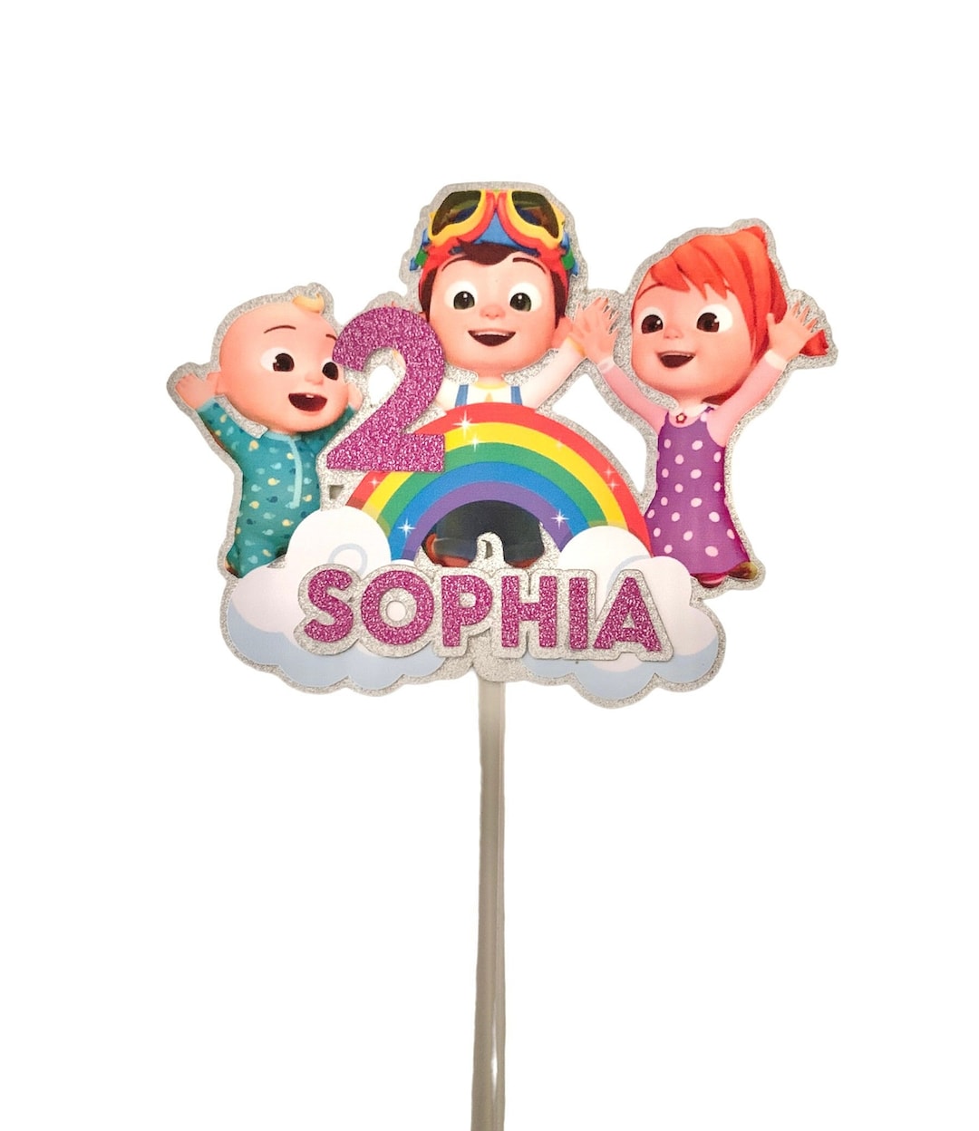 Cocomelon Cake Topper,personalised 2nd Birthday,handmade Coco Cake ...