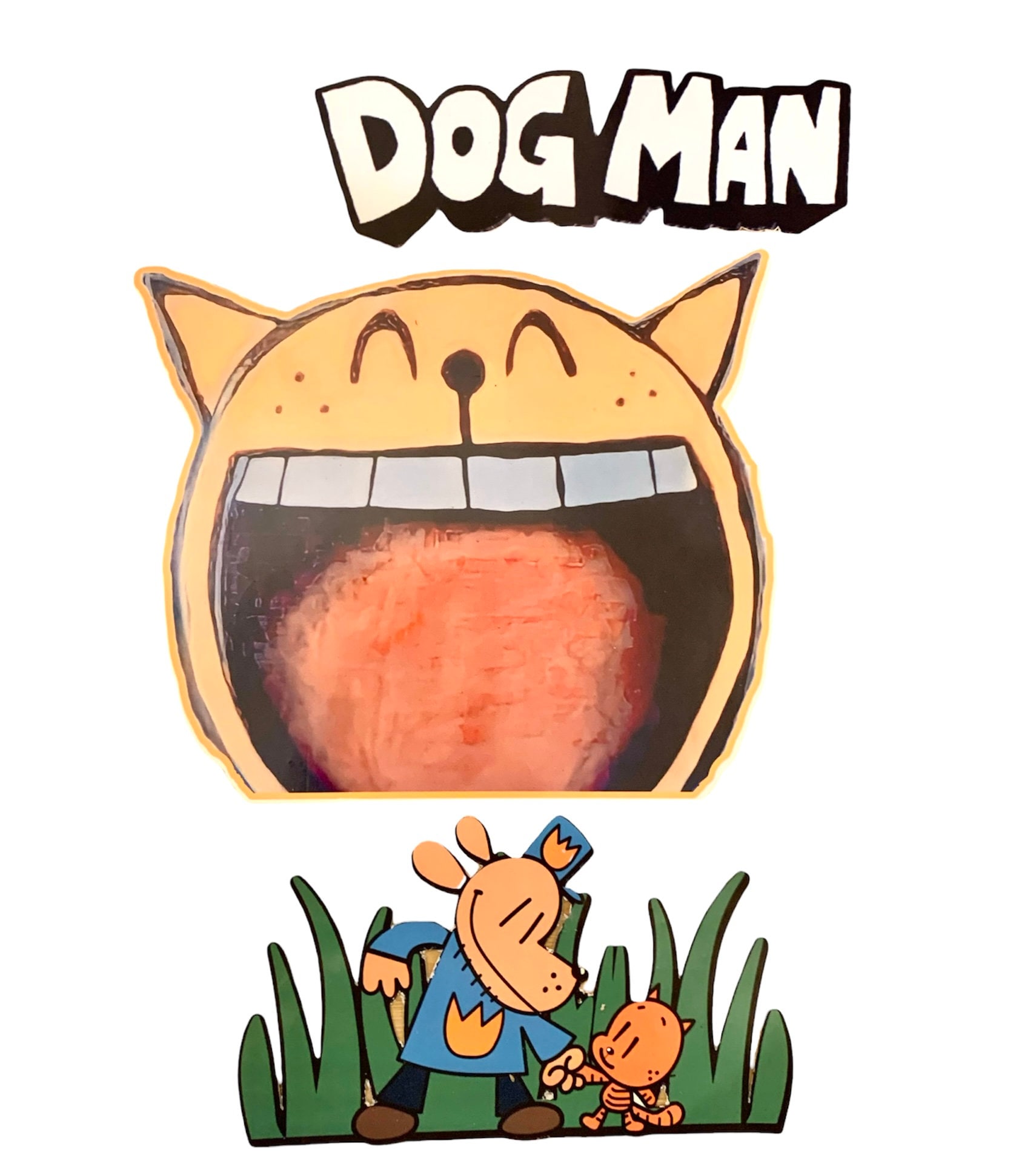 Dog Man Cake Topper Set X 3,dogman Comic Book Cake Decorations,18th ...