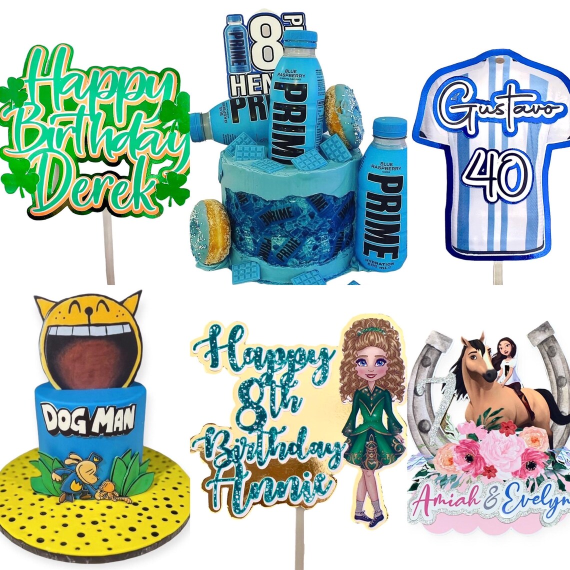 Dog Man Cake Topper Set, Comic Book Party Decorations - Etsy