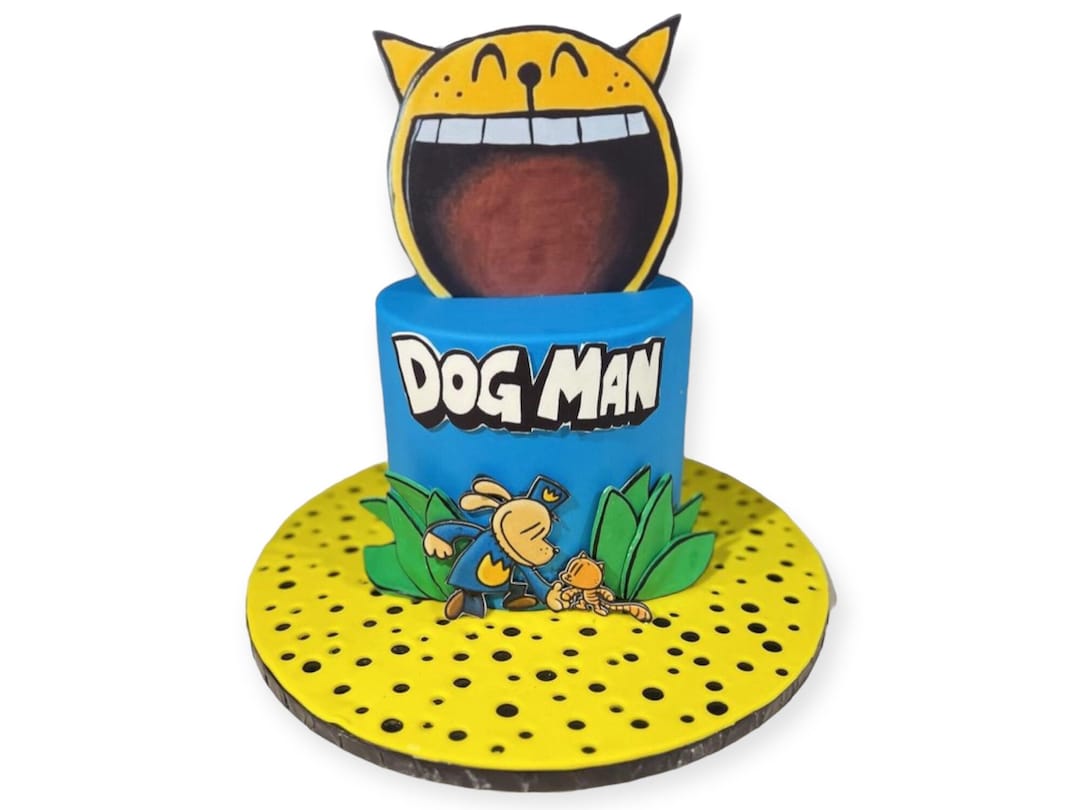 Dog Man Cake Topper Set, Comic Book Party Decorations - Etsy UK