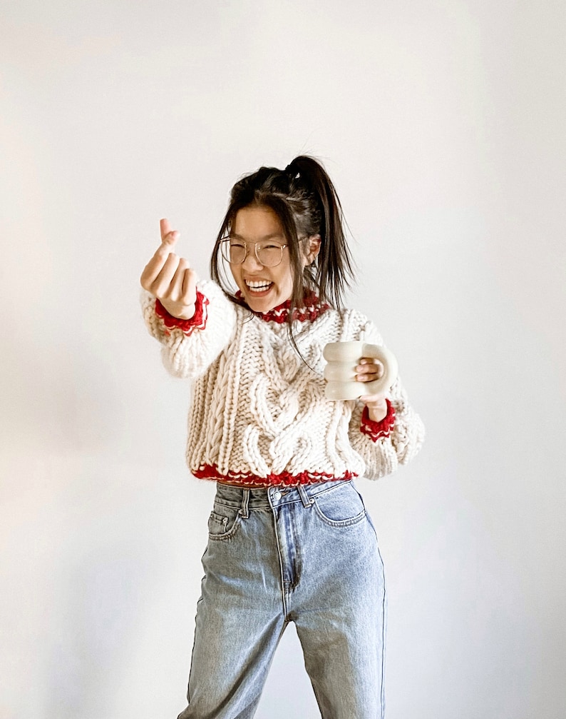 Heart and Soul Jumper PDF Digital Download Knit Cable - Etsy