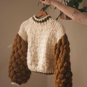 Social Bubble Jumper | Digital Download | Sweater Knitting Pattern ...