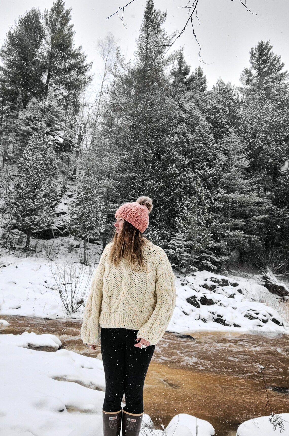 Snowfall Jumper PDF Digital Download Knit Cable Sweater - Etsy