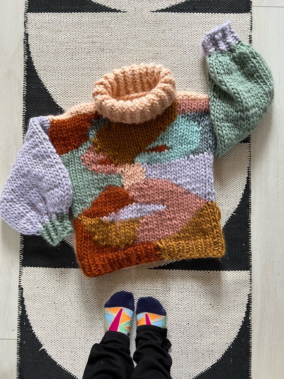 In Your Face Jumper Knitting Pattern | PDF Digital Download In Your Face Jumper Knitting Pattern | PDF Digital Download