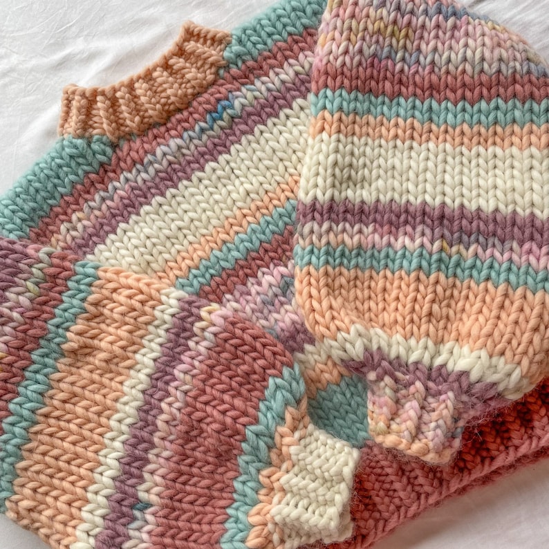 Earn Your Stripes Jumper Pattern Digital Download Knit - Etsy