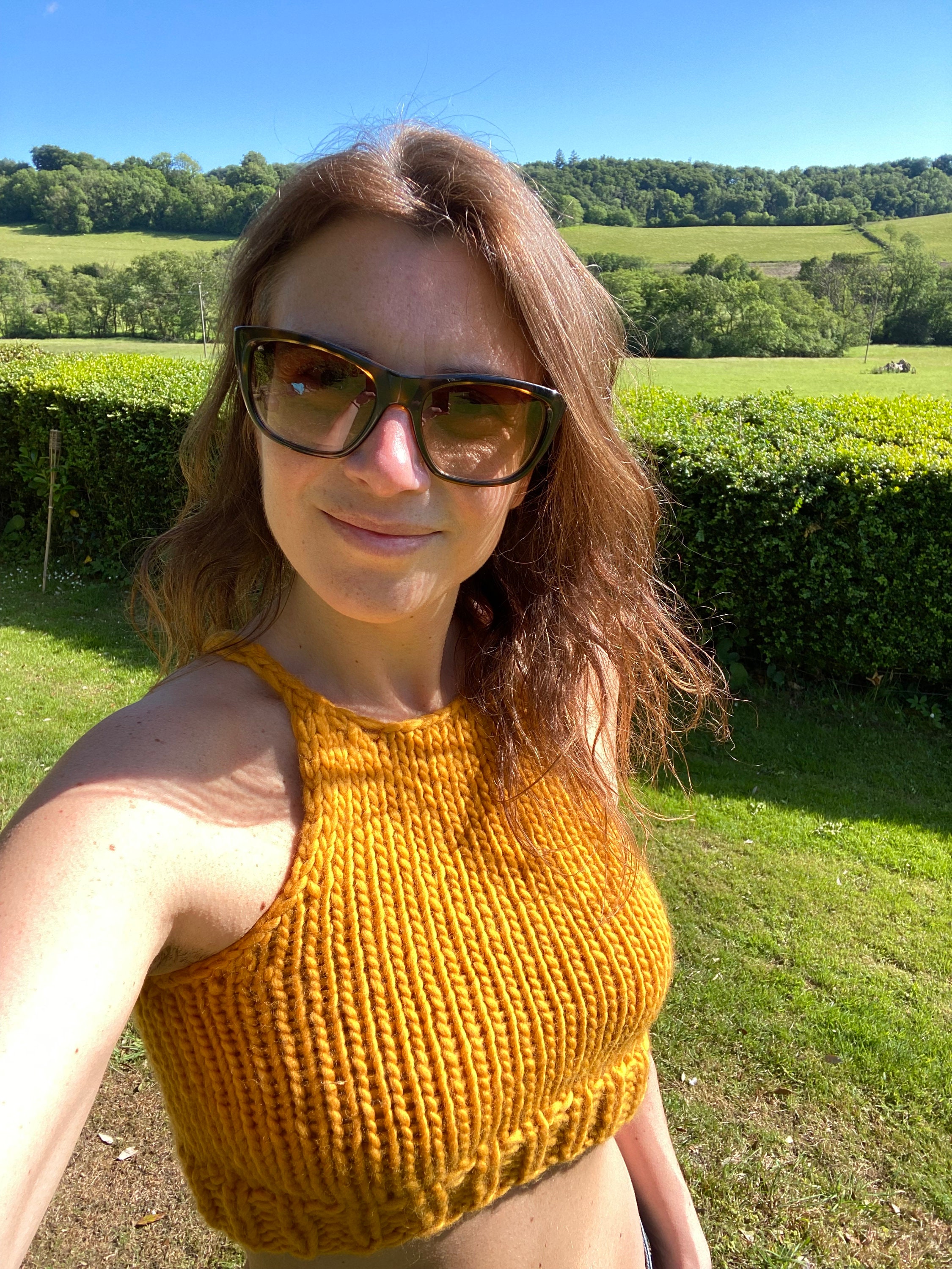 Your Everyday Tank Top Digital Download Chunky Knit Crop - Etsy