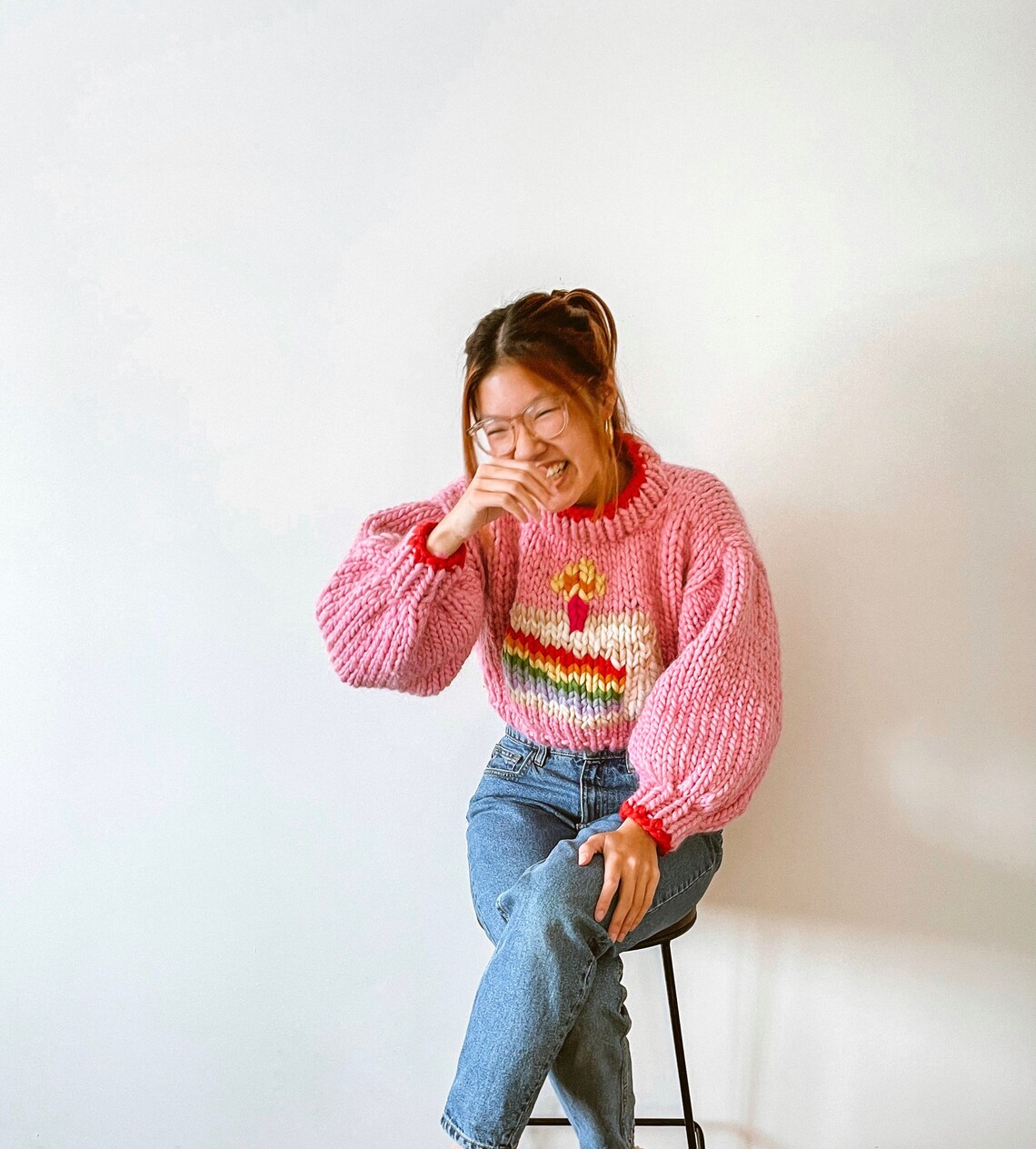 Icing on the Cake Jumper | PDF Digital Download | Knit Birthday Sweater ...