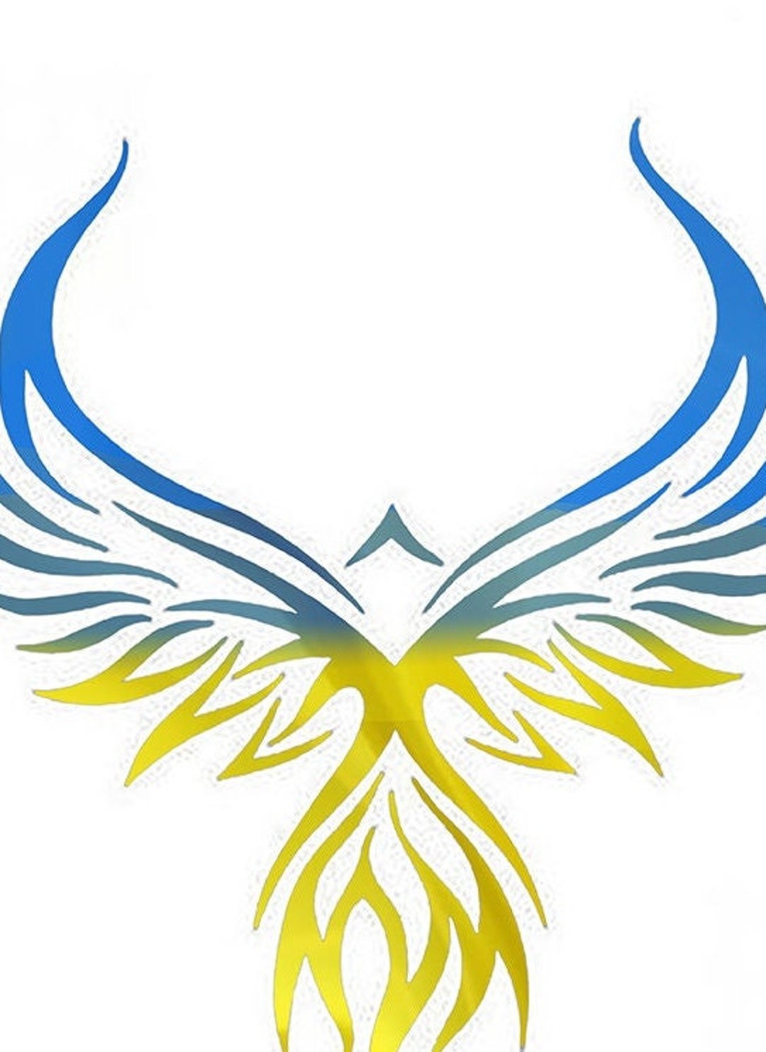 Image of a Yellow-blue Phoenix Bird, Symbolizing the Revival of Ukraine ...