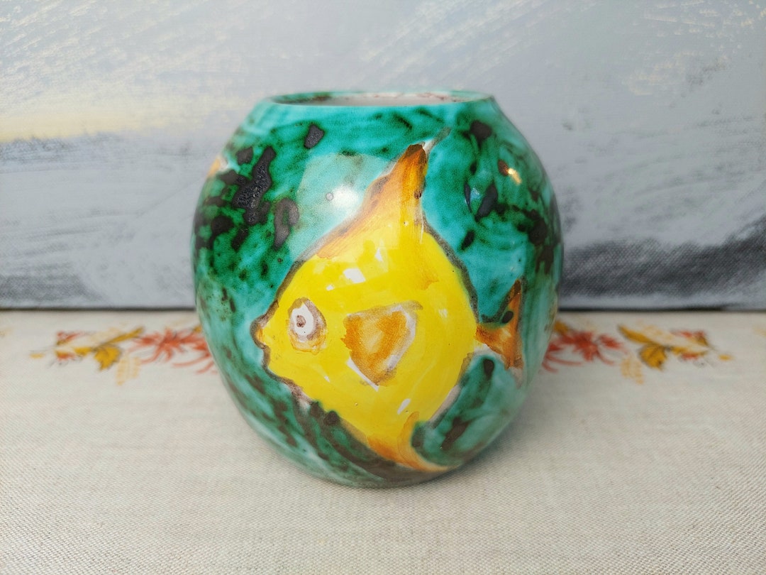 Gude Keramikk Norway Fish Vase, Norwegian Pottery, Carlo Gude Scholz ...