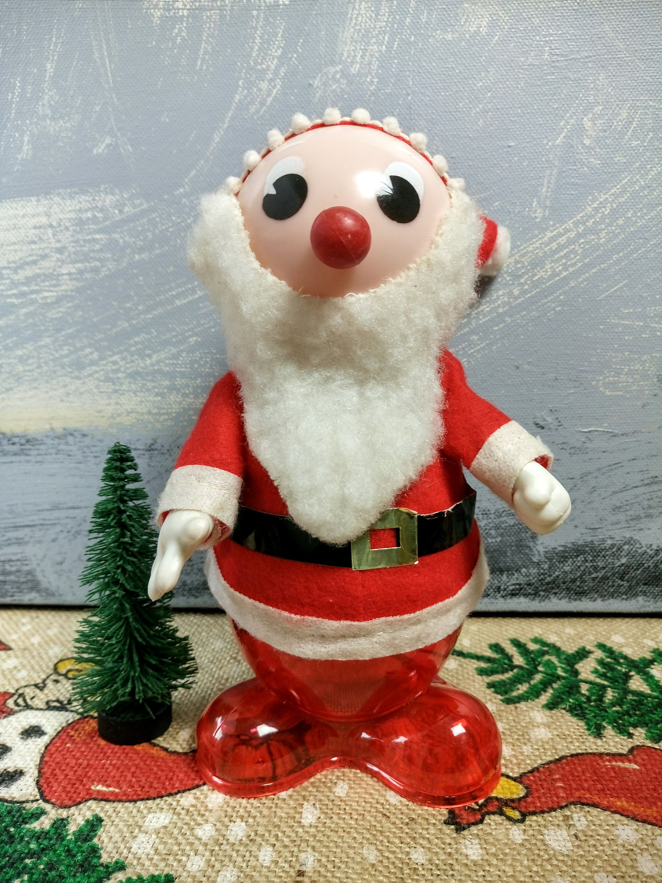 Plastic Santa Candy Container Made in Hong Kong Santa - Etsy