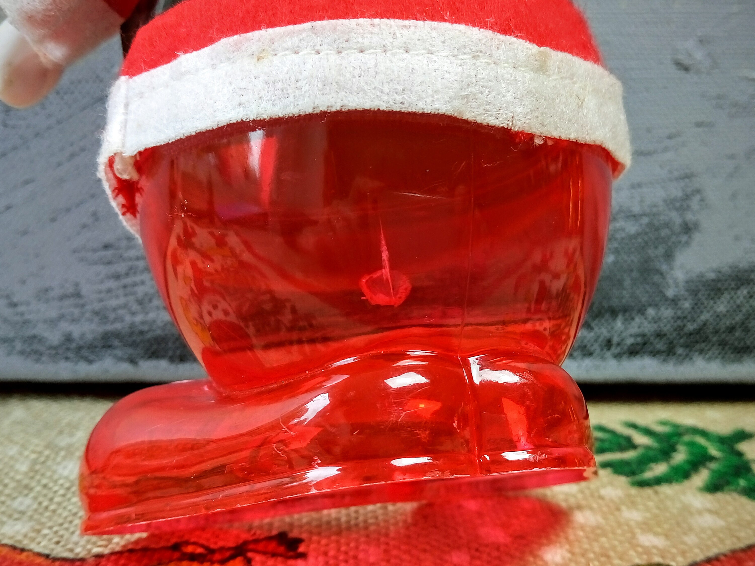Plastic Santa Candy Container Made in Hong Kong - Etsy