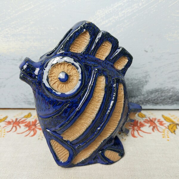 Pottery Fish Bank - Etsy