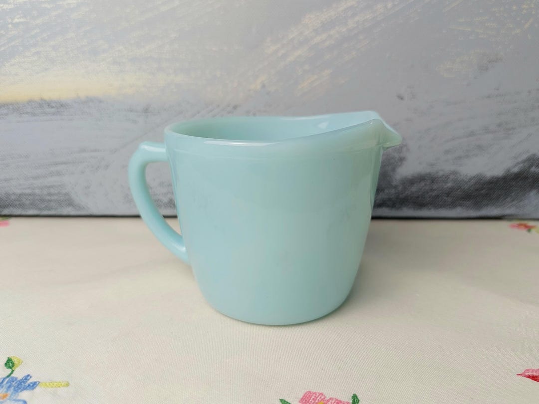 Fire King Turquoise Blue Creamer, Azurite Blue Milk Creamer - Etsy