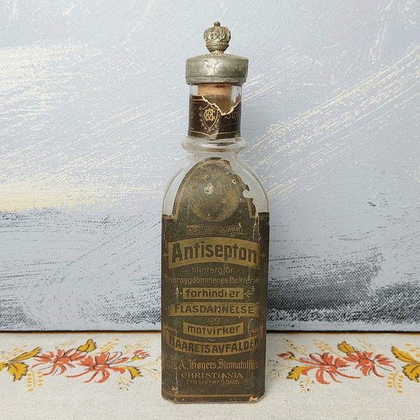 Antique Hair Tonic Bottle - Etsy