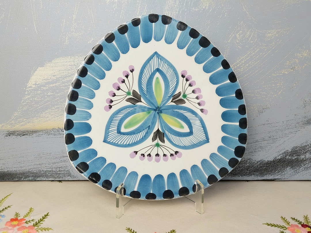 Elle Pottery Norway Triangular Plate, Decorative Tray, Trinket Dish ...