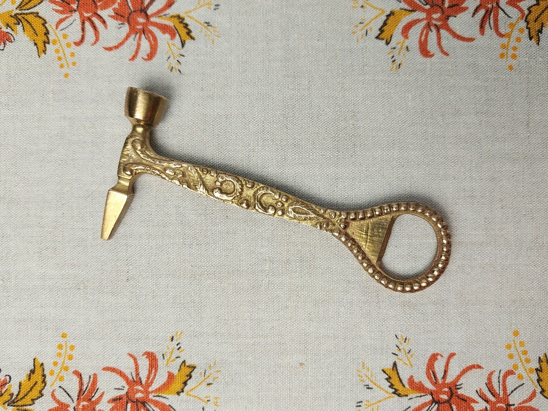 Brass Hammer Bottle Opener, Ice Breaker, Vintage Barware - Etsy