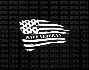 Navy Veteran Flag - Etsy