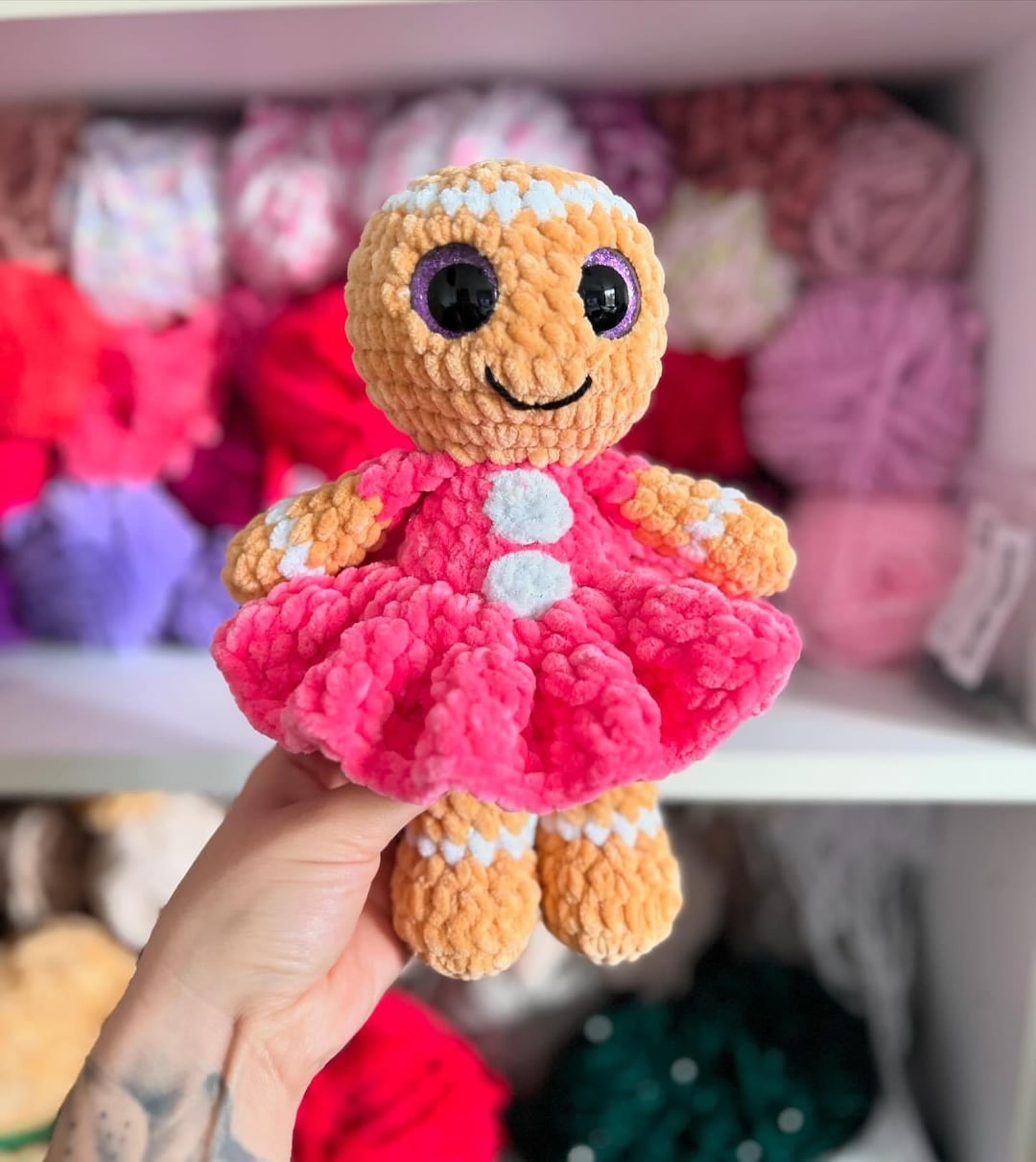 Gigi the Gingerbread Girl Pattern, Gingerbread Crochet Pattern ...