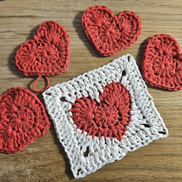 Heart Granny Square Pattern - Etsy