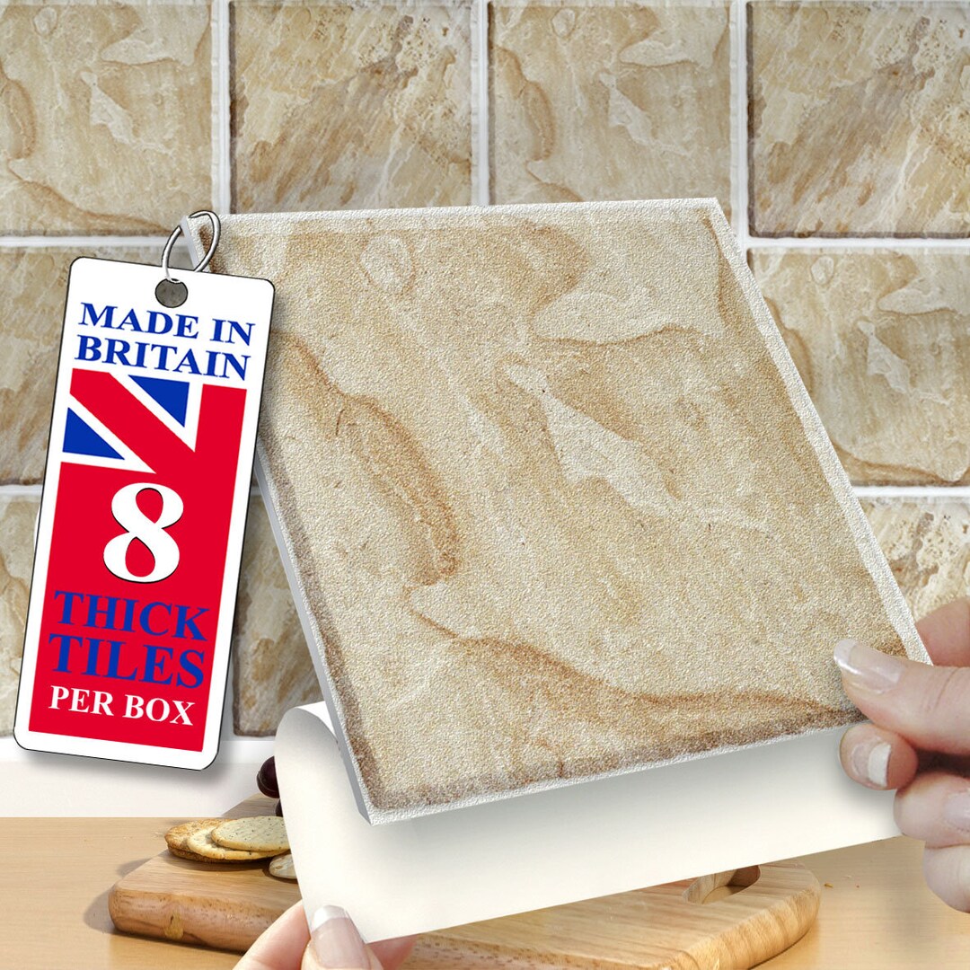 6"x6" Wall Tile Stickers, Self Adhesive, SOLID / THICK, Stick on Tiles ...