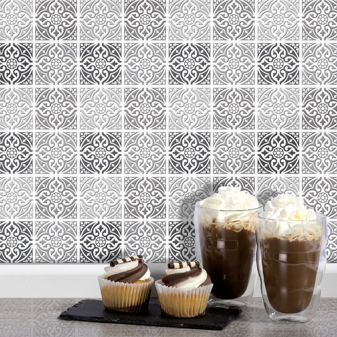 6x6 Wall Tile Stickers Self Adhesive SOLID / - Etsy UK