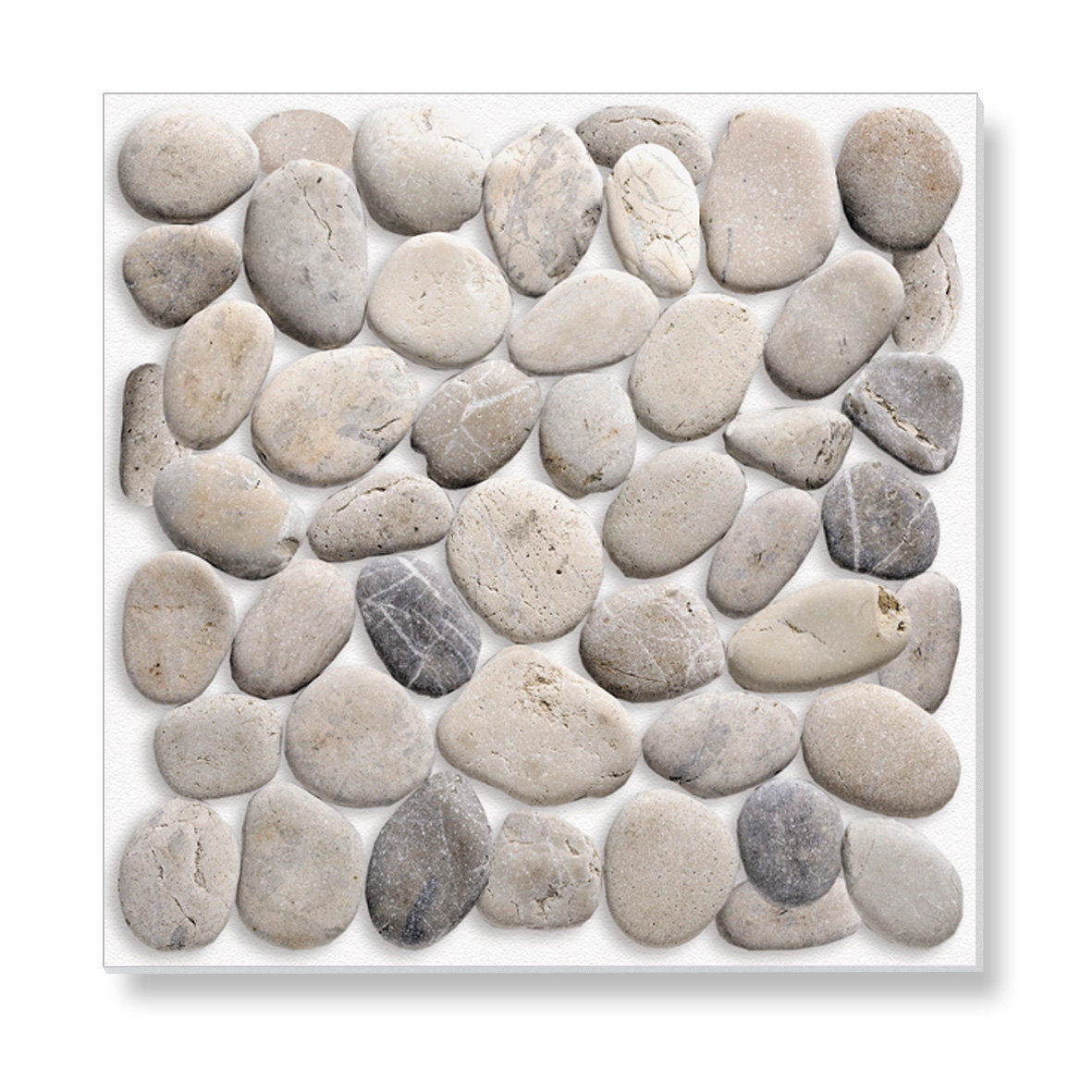 Pebble Mosaic Wall Tile Stickers: 4"x4" Self Adhesive (18 Pack) - Etsy