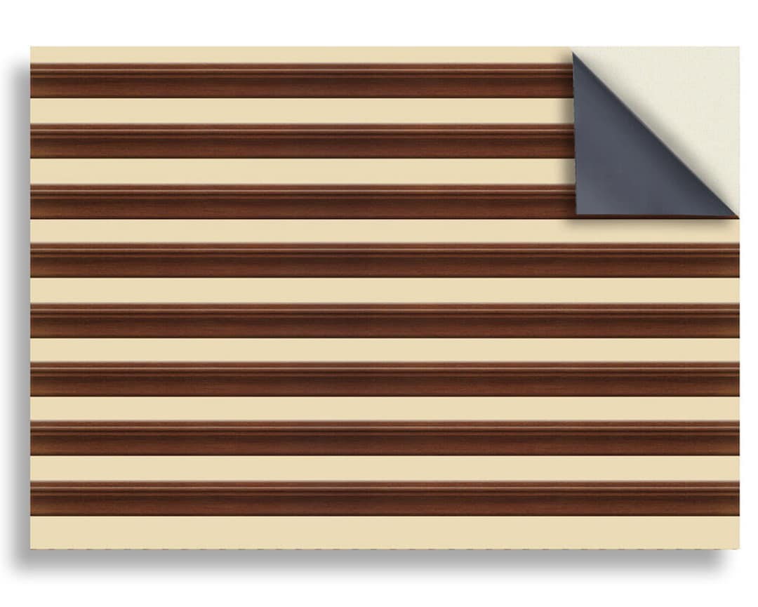 Dollhouse Wallpaper, Self Adhesive Vinyl, 1/12 Scale, Wood Coving - Etsy