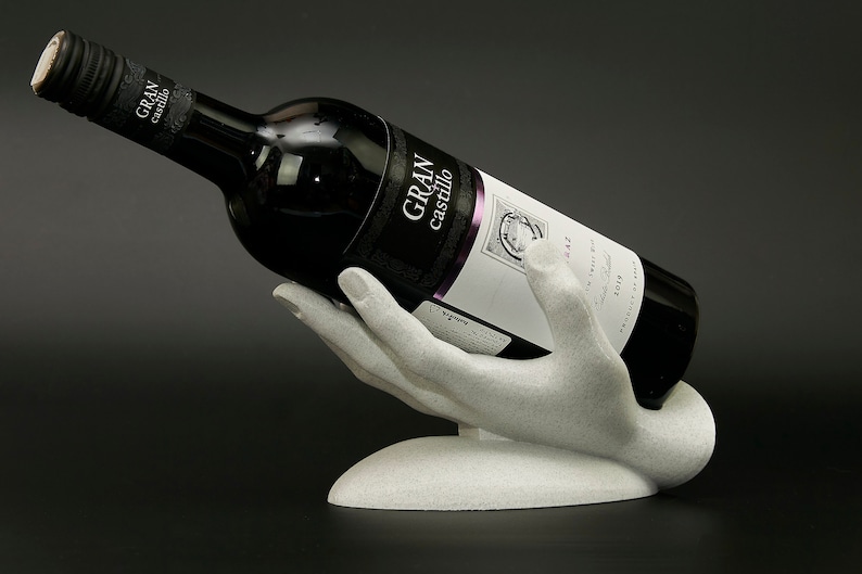 Wine Bottle Holder Hand Shaped Wine Storage Dining Table | Etsy