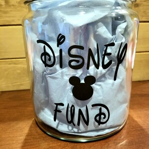 Customizable Inspired by Disney Decals Vacation Funds Piggy Bank Label ...