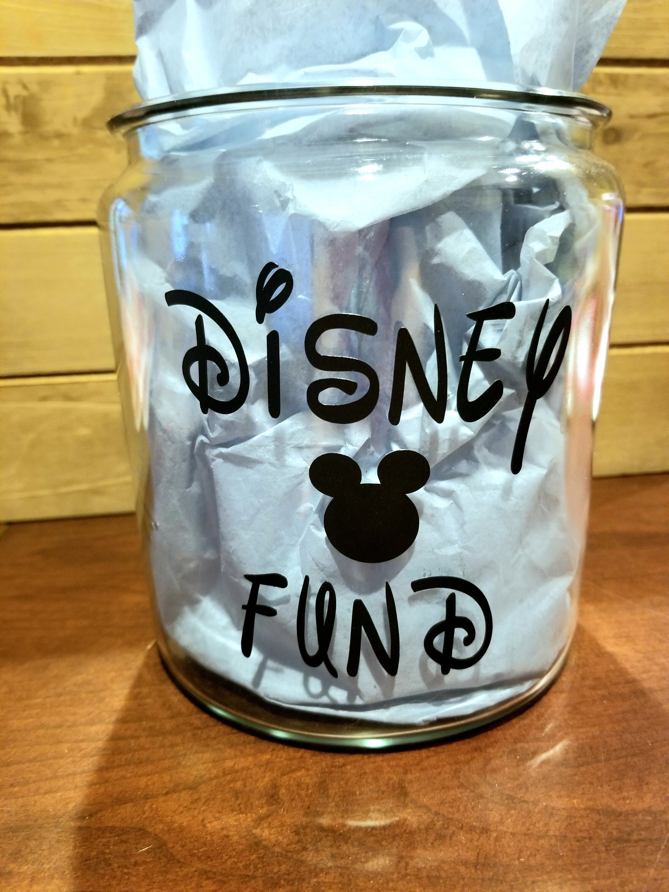 Customizable Inspired by Disney Decals Vacation Funds Piggy Bank Label ...