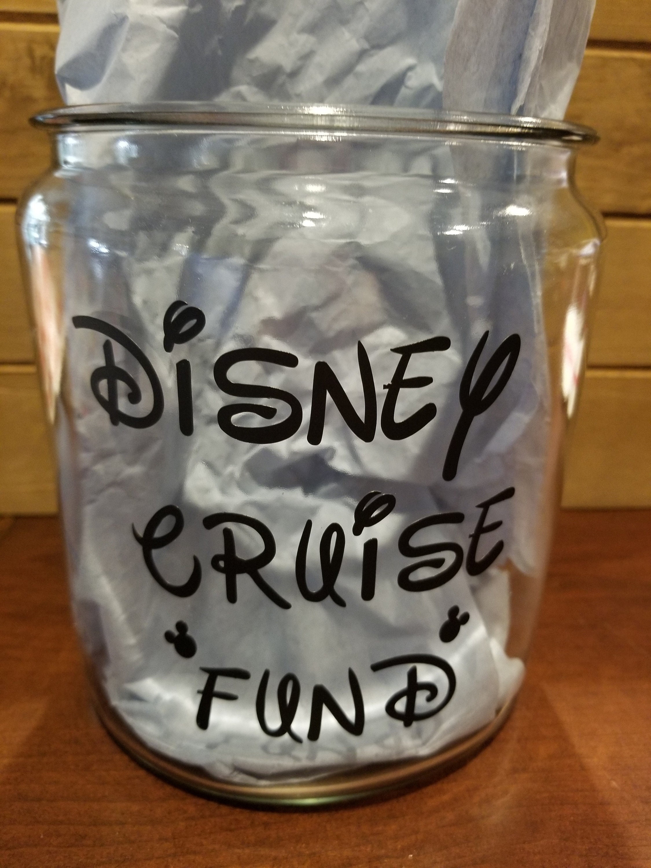 Customizable Inspired by Disney Decals Vacation Funds Piggy Bank Label ...