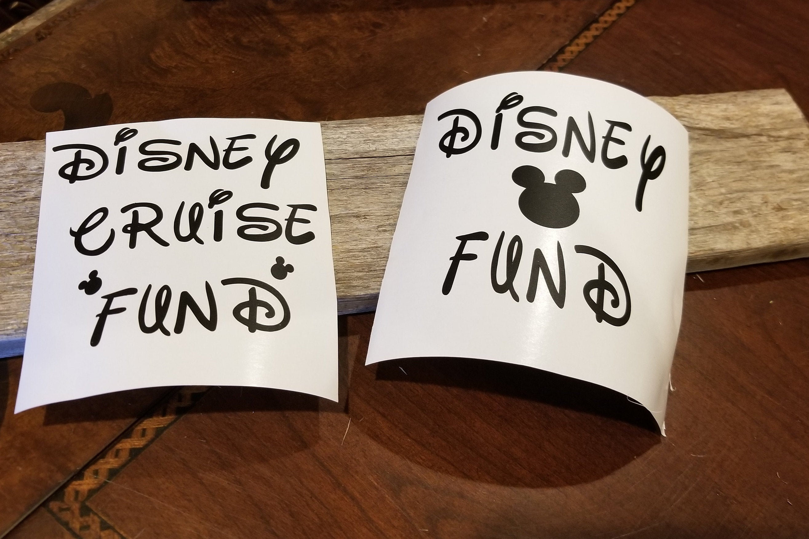 Customizable Inspired by Disney Decals Vacation Funds Piggy Bank Label ...