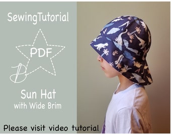 Baby Sun Hat Sewing Pattern - Etsy