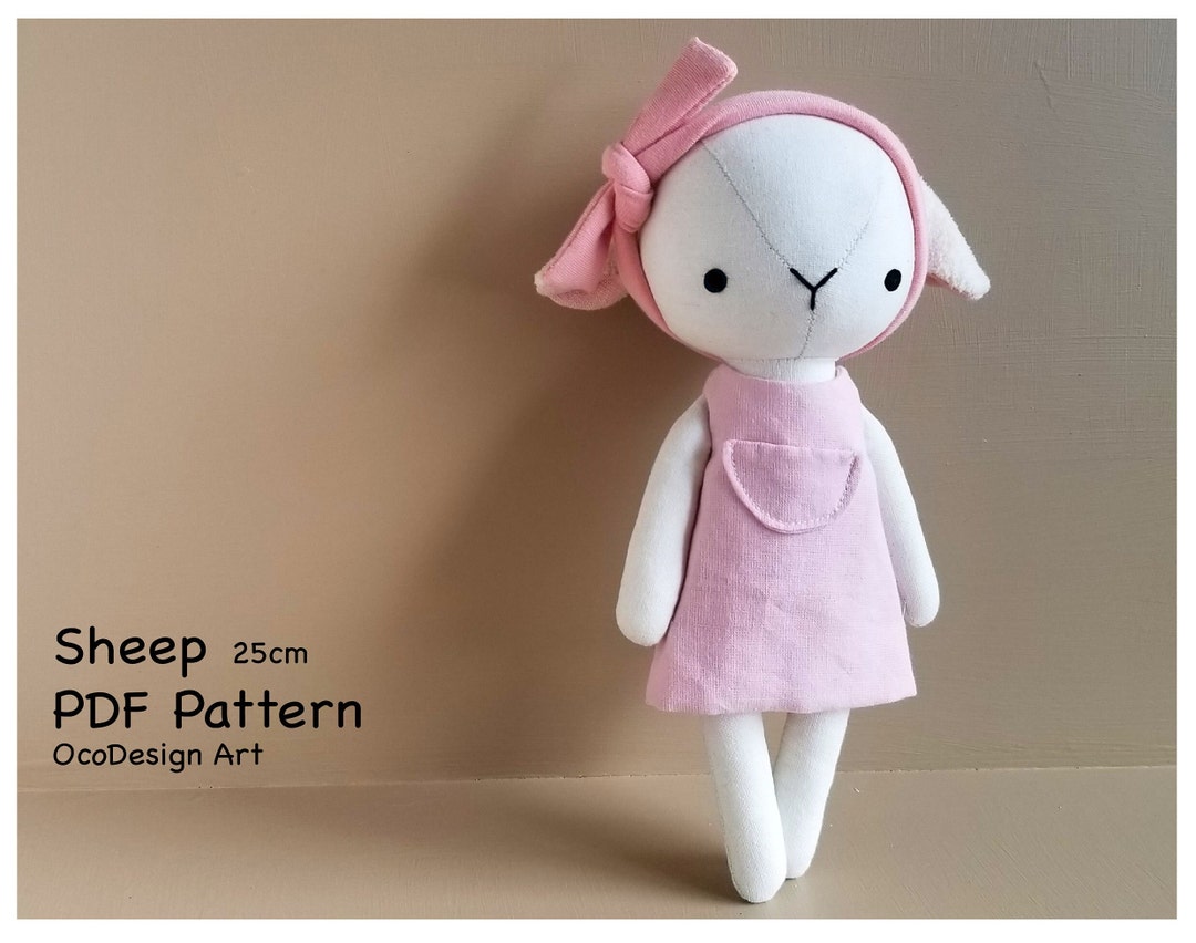Sheep Stuffed Animal Sewing Pattern & Tutorialpdf Download - Etsy