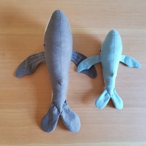 Blue Whale Sewing Pattern & Tutorial,pdf Download, DIY Soft Toy. 2 ...