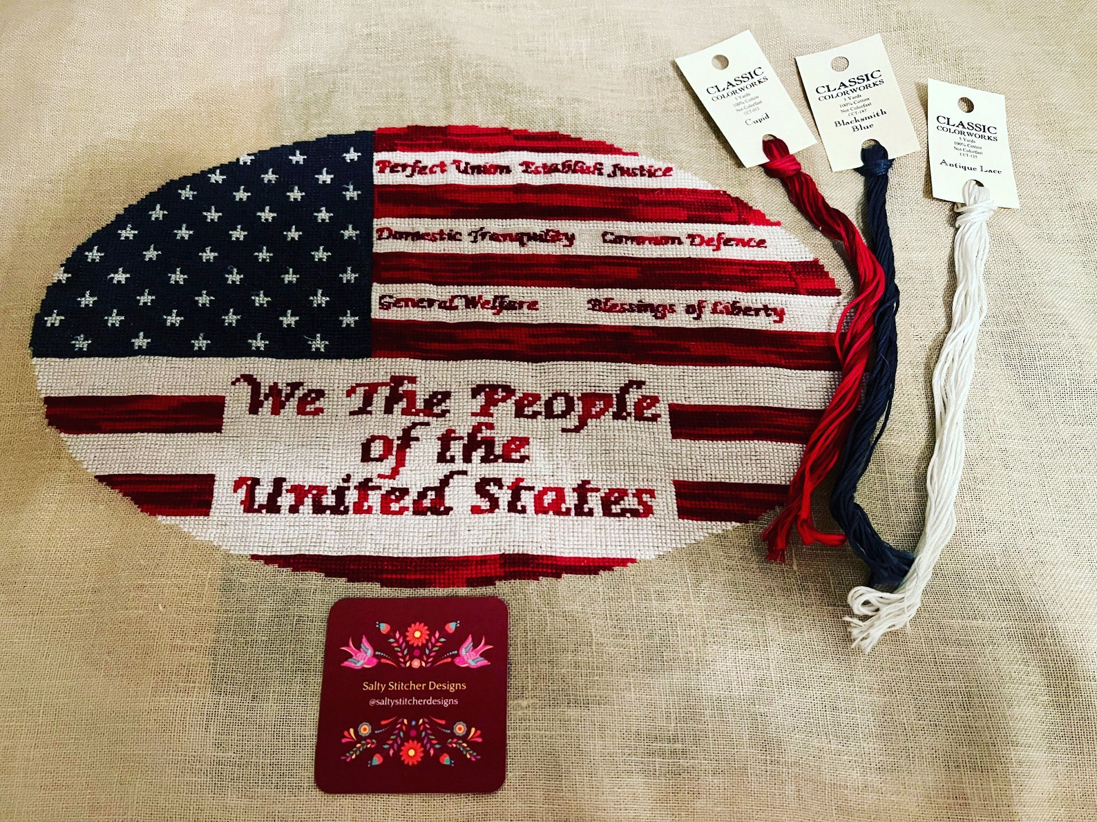 We the People Cross Stitch Pattern (PDF Version) - Etsy