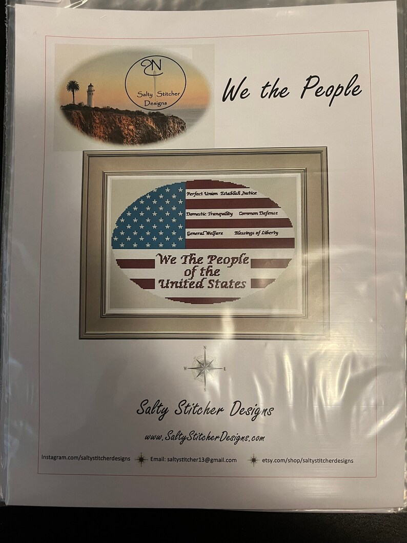 We the People Cross Stitch Pattern PDF Version | Etsy