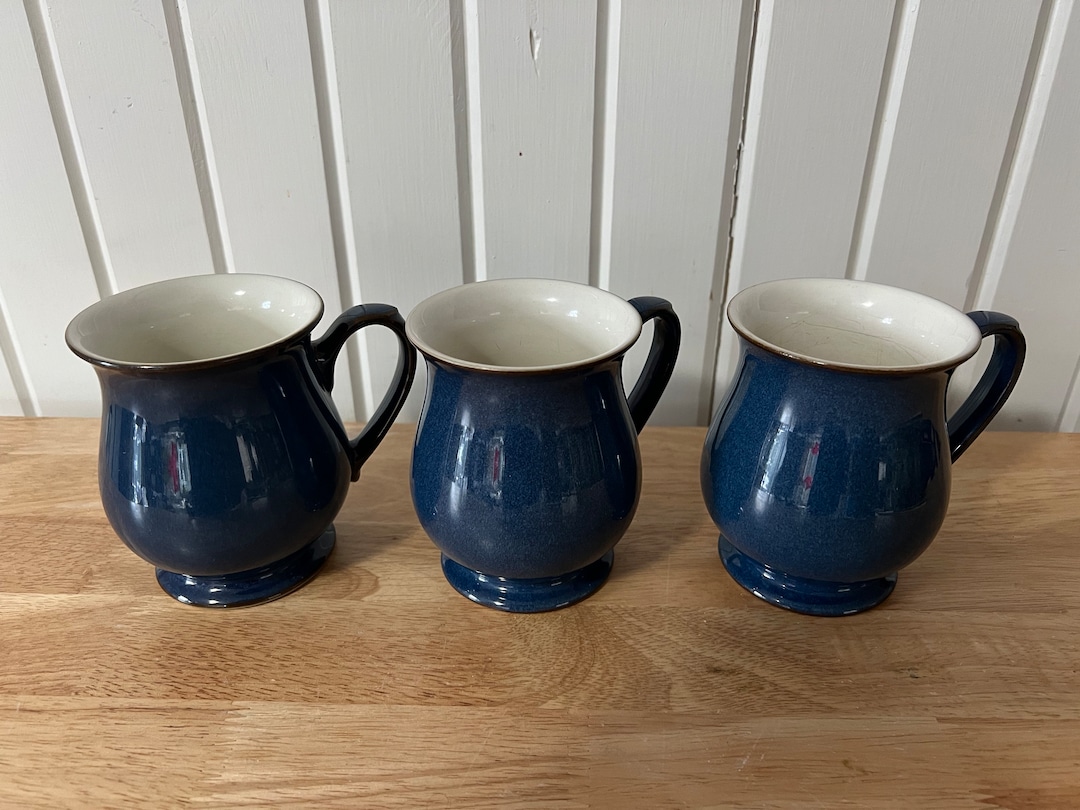 Denby Boston Pattern Craftsman Mugs Set of 3 - Etsy