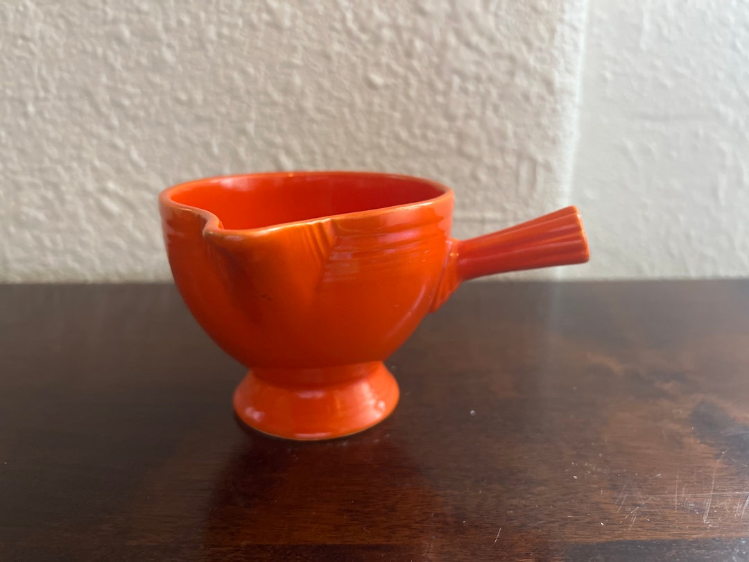 Fiestaware Radioactive Red Stick-handled Creamer - Etsy