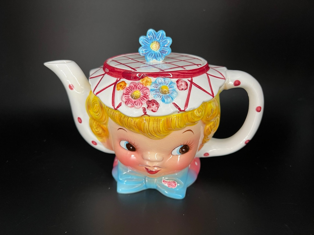 Lefton, Miss Dainty, Teapot - Etsy